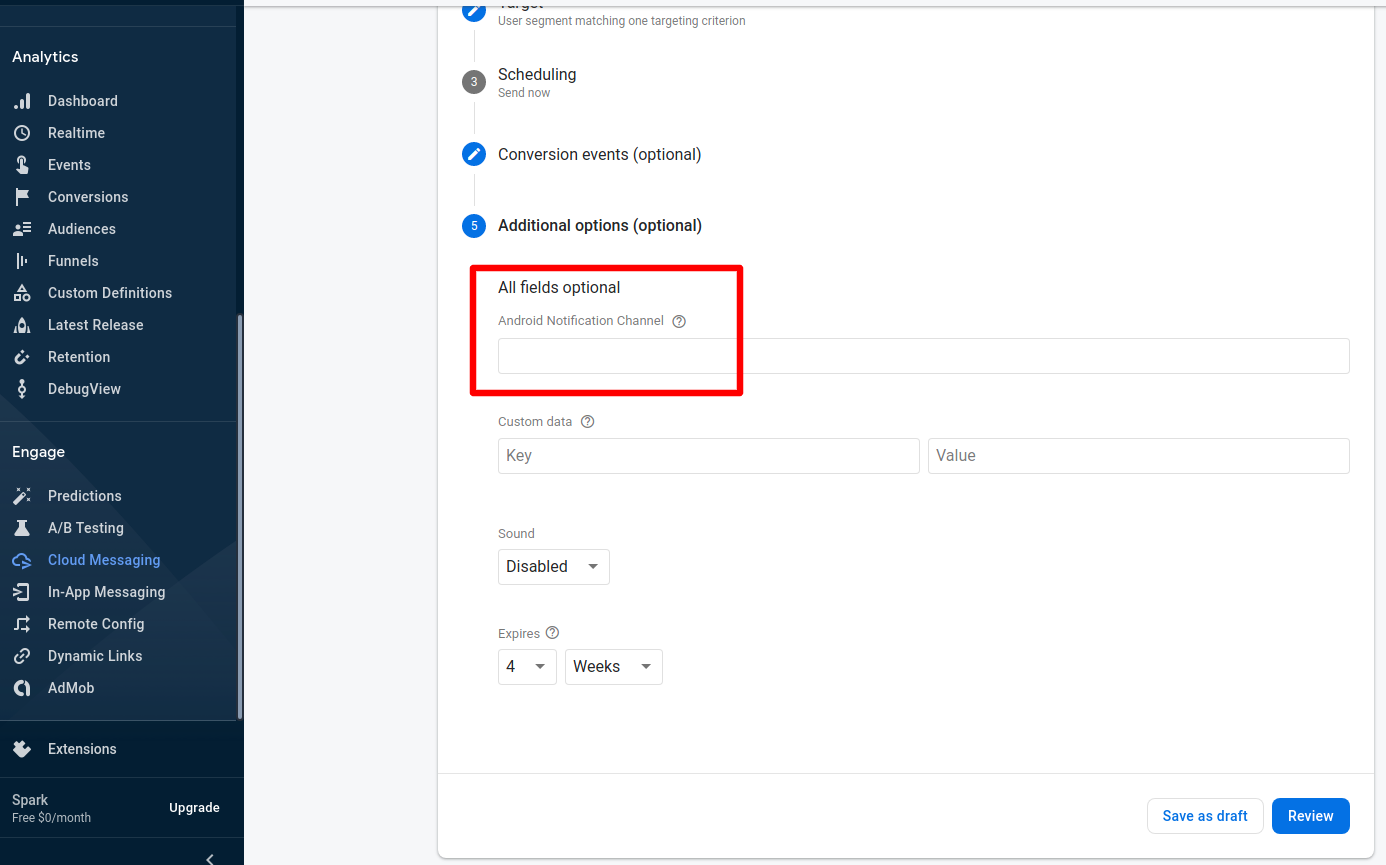 Android notification channel