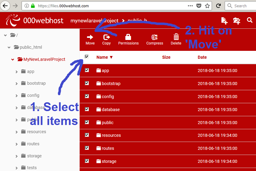 Hướng dẫn deploy Laravel project lên 000webhost 2021 - Viblo