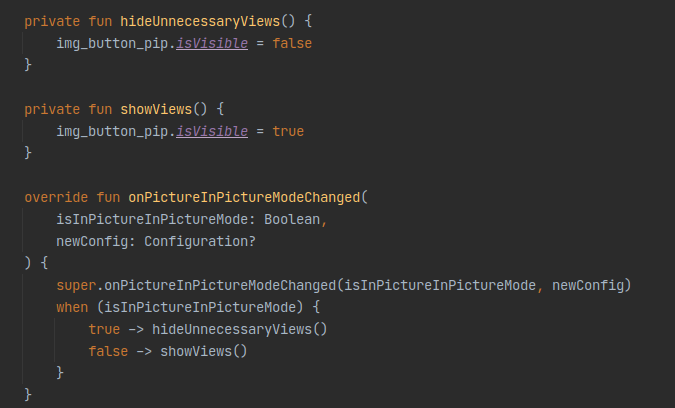 Picture-in-picture support - Android