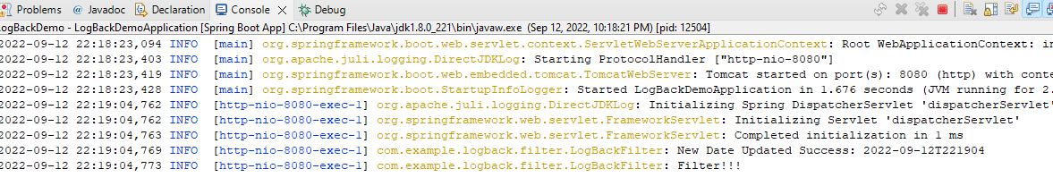 Tự động tạo mới thư mục theo định dạng ngày tháng năm sau mỗi lần sinh log với logback Spring Boot