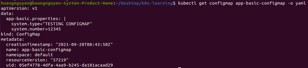 Tạo và sử dụng ConfigMaps trong Kubernetes