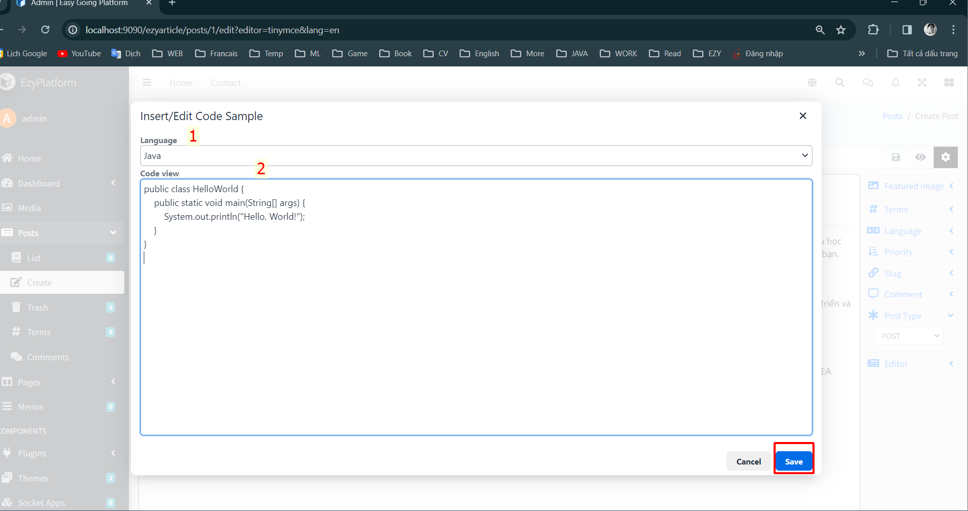 [EzyPlatform] Tạo blog dễ dàng với EzyBlog - Không cần code