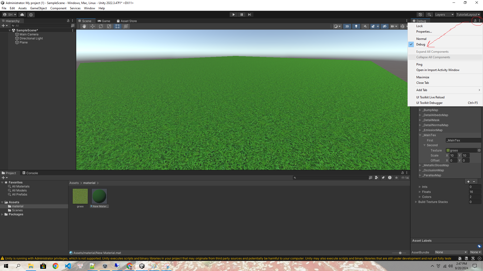 [Unity] Tự học unity xây dựng game, xây dựng map đồng cỏ part 1