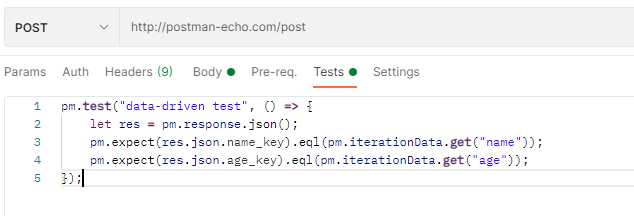 API Testing với Postman - Cách viết Assertion - Cách đọc file data test