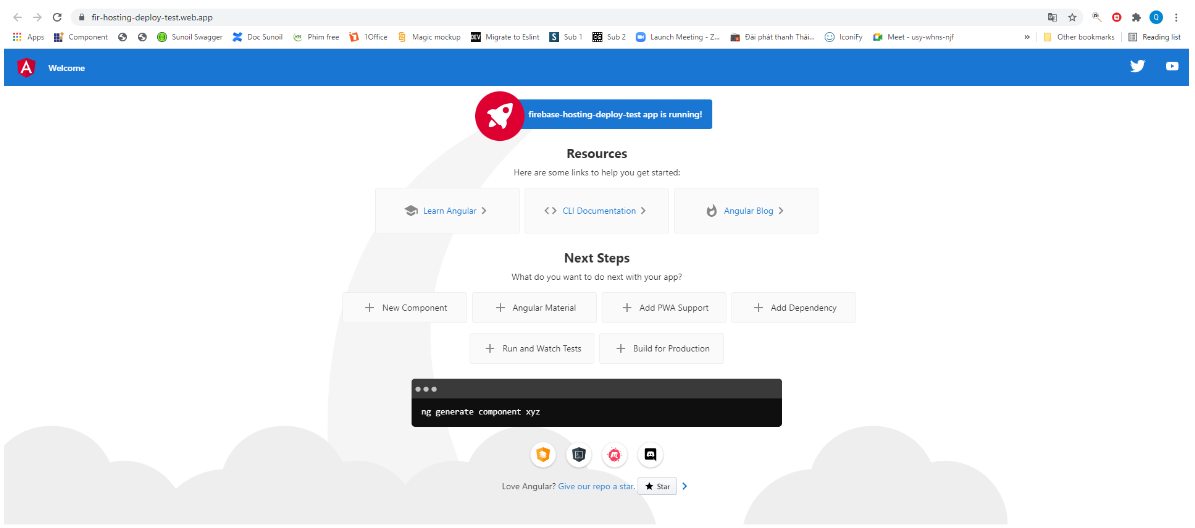 Config CI trên Gitlab, Firebase cho frontend application