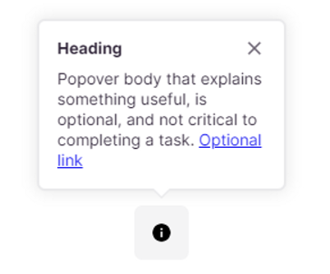 Phân biệt: modal, popup, tooltip, popover, alert,