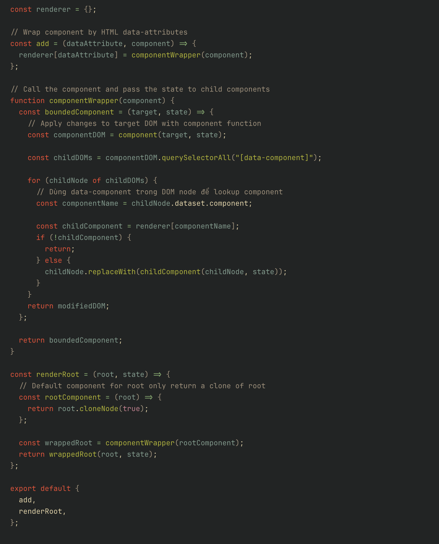 Series Web app không dùng framework: Bài 1 Pure JS client-side rendering