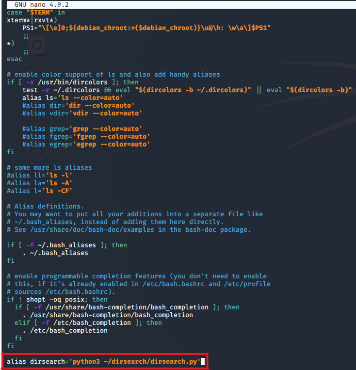 Dirsearch tool, scan web path