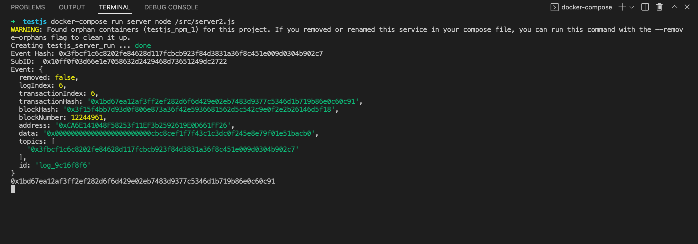 [Web3.js] How to get or listen to events emitted by a contract correctly?