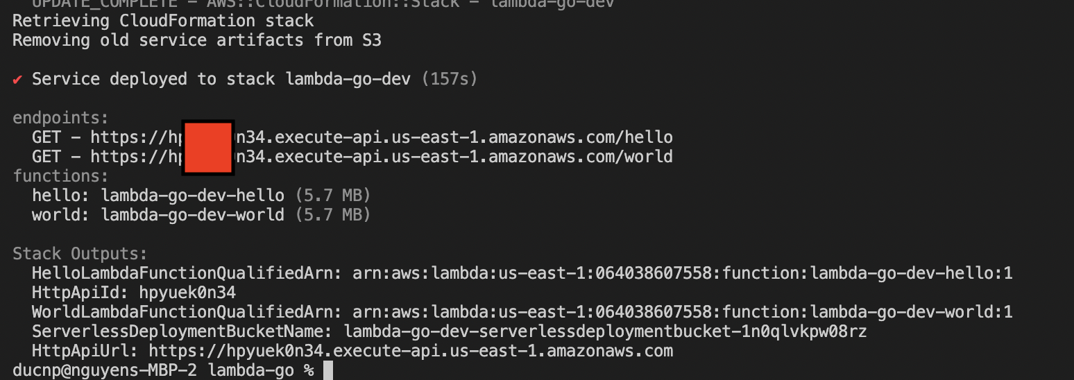 [Golang] Tạo Project Lambda bằng Serverless