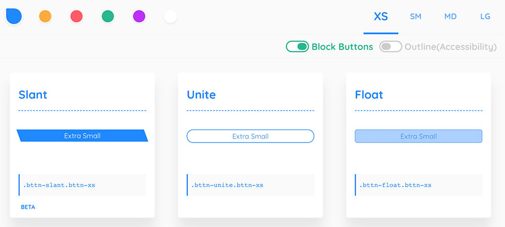Bttn.css – Awesome CSS Buttons Dưới 4Kb