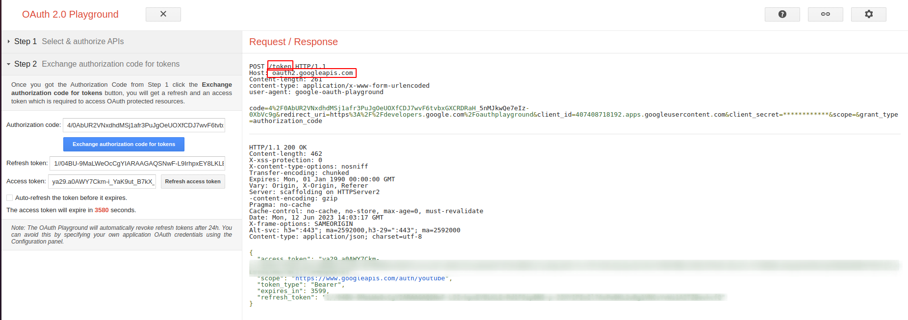 Oauth2 and Youtube channel's videos crawler