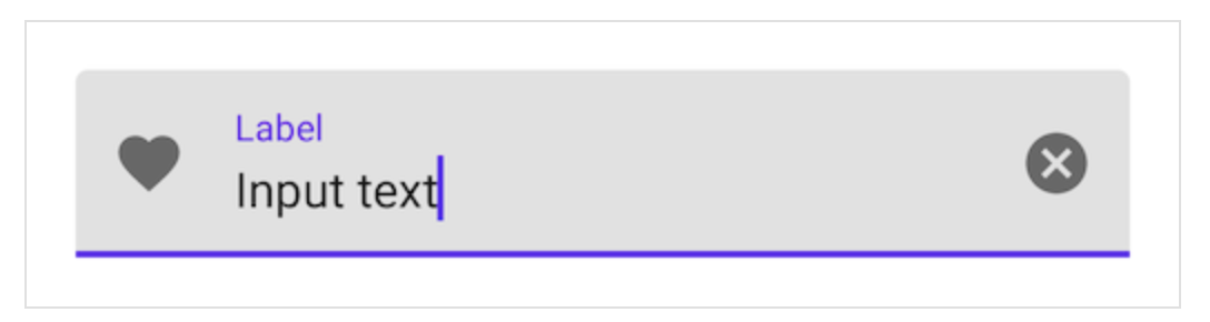 Text fields theo chuẩn Material design