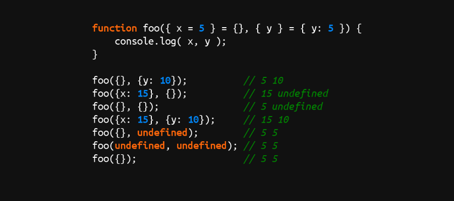 Destructuring Assignment In Es6
