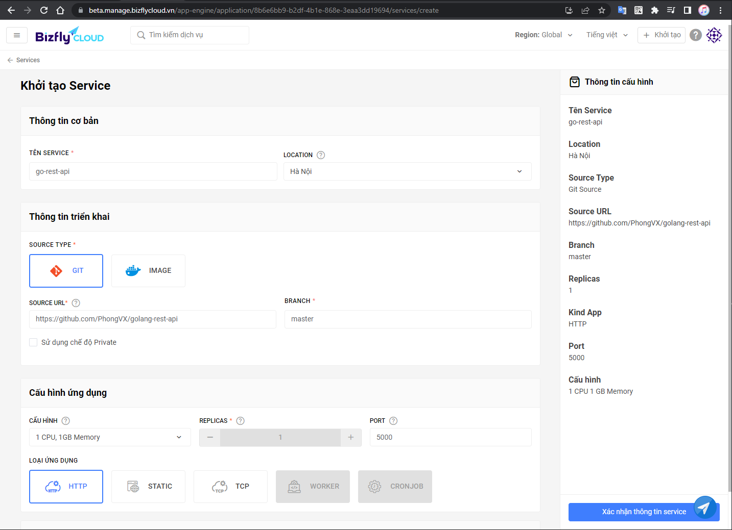 Triển khai Golang Rest API trên BizflyCloud App Engine - Viblo
