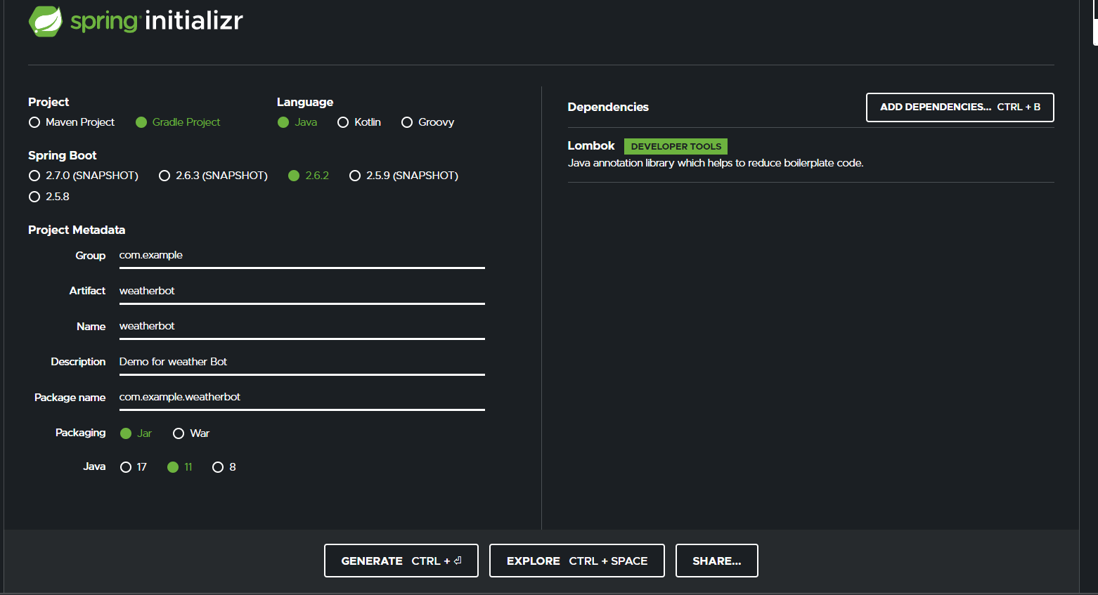 Viết Bot xem thời tiết trên Telegram bằng Java và Spring Boot