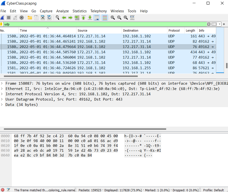 Hướng dẫn sử dụng Wireshark