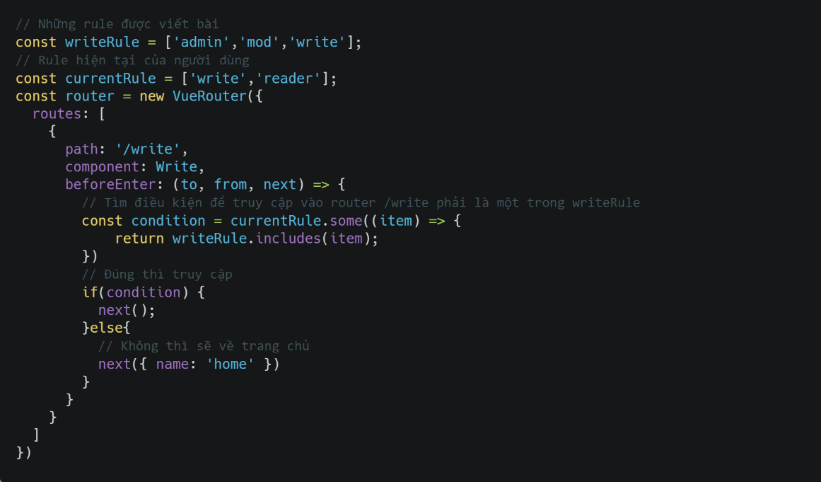 Phân quyền Router trong VueJS với Vue-Router - Viblo