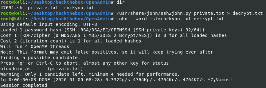 [HTB Write-up] OpenAdmin