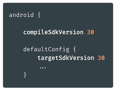 Sự khác nhau giữa compileSdkVersion và targetSdkVersion