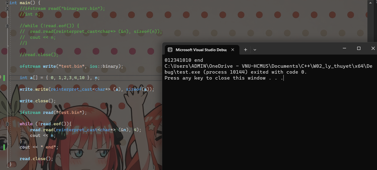 Binary file trong c++ - Viblo