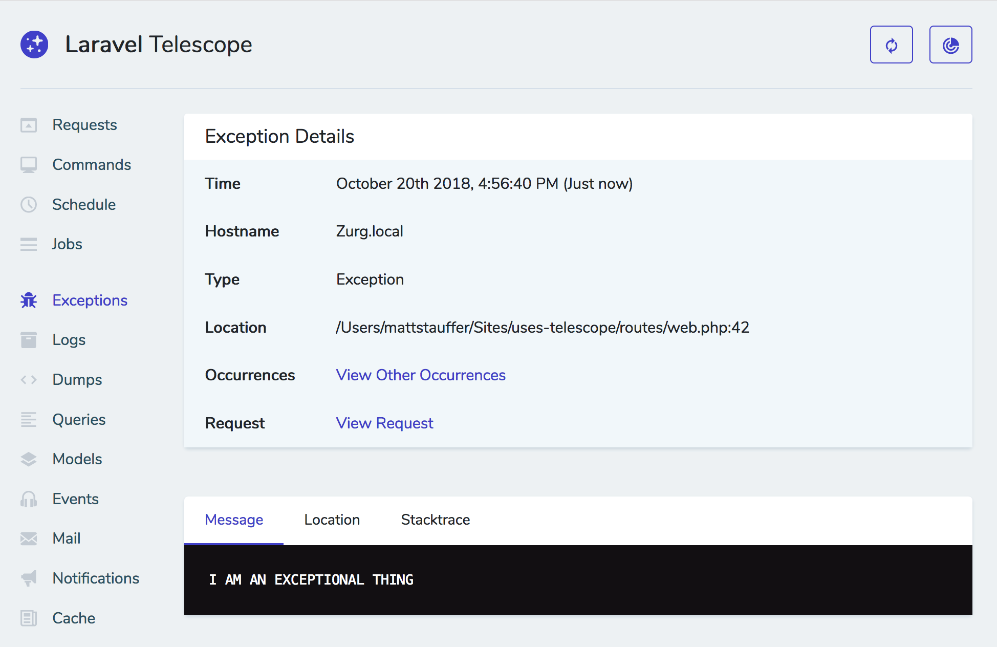 Introducing Laravel Telescope