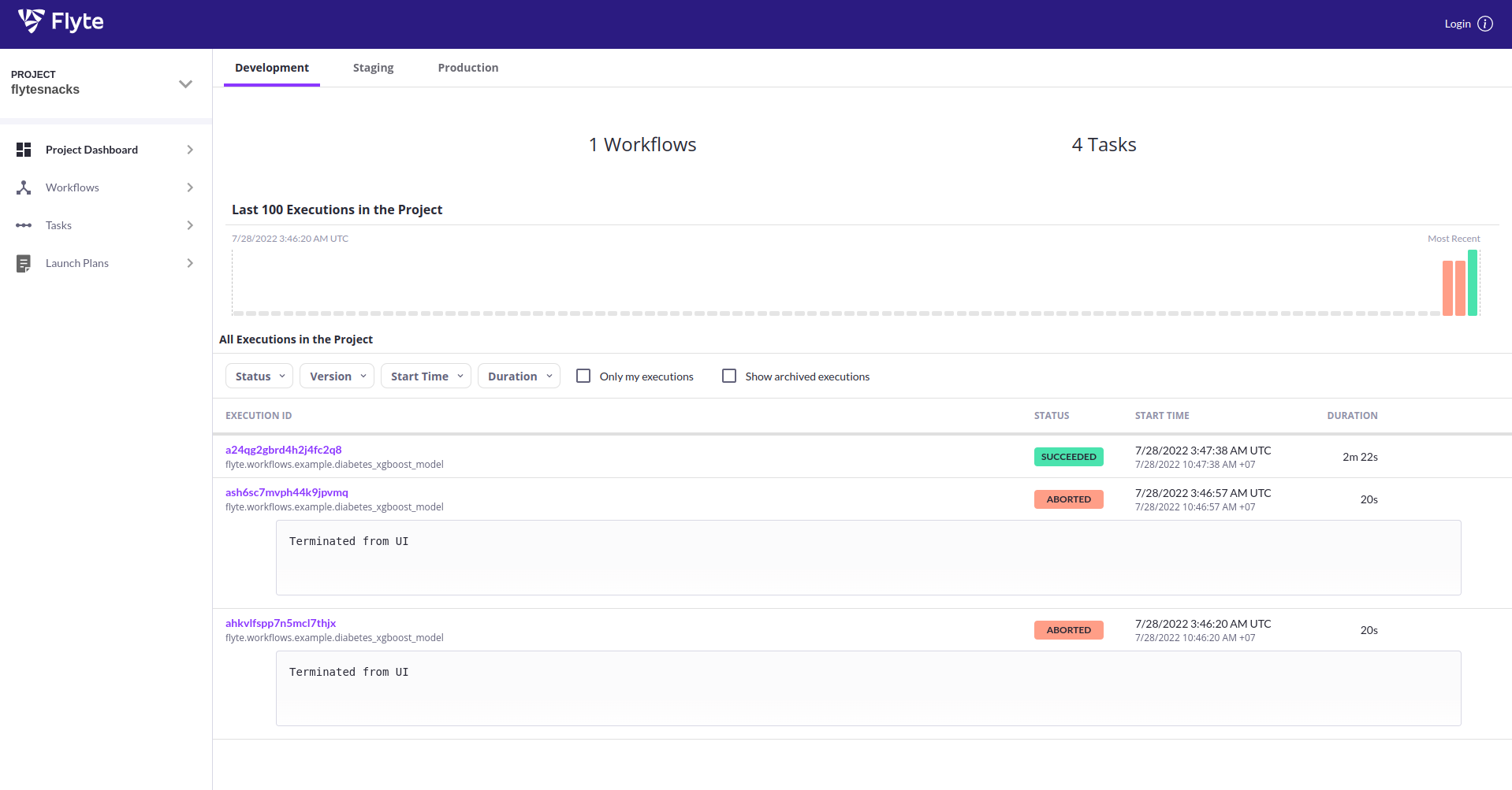 Xây dựng workflow với Flyte