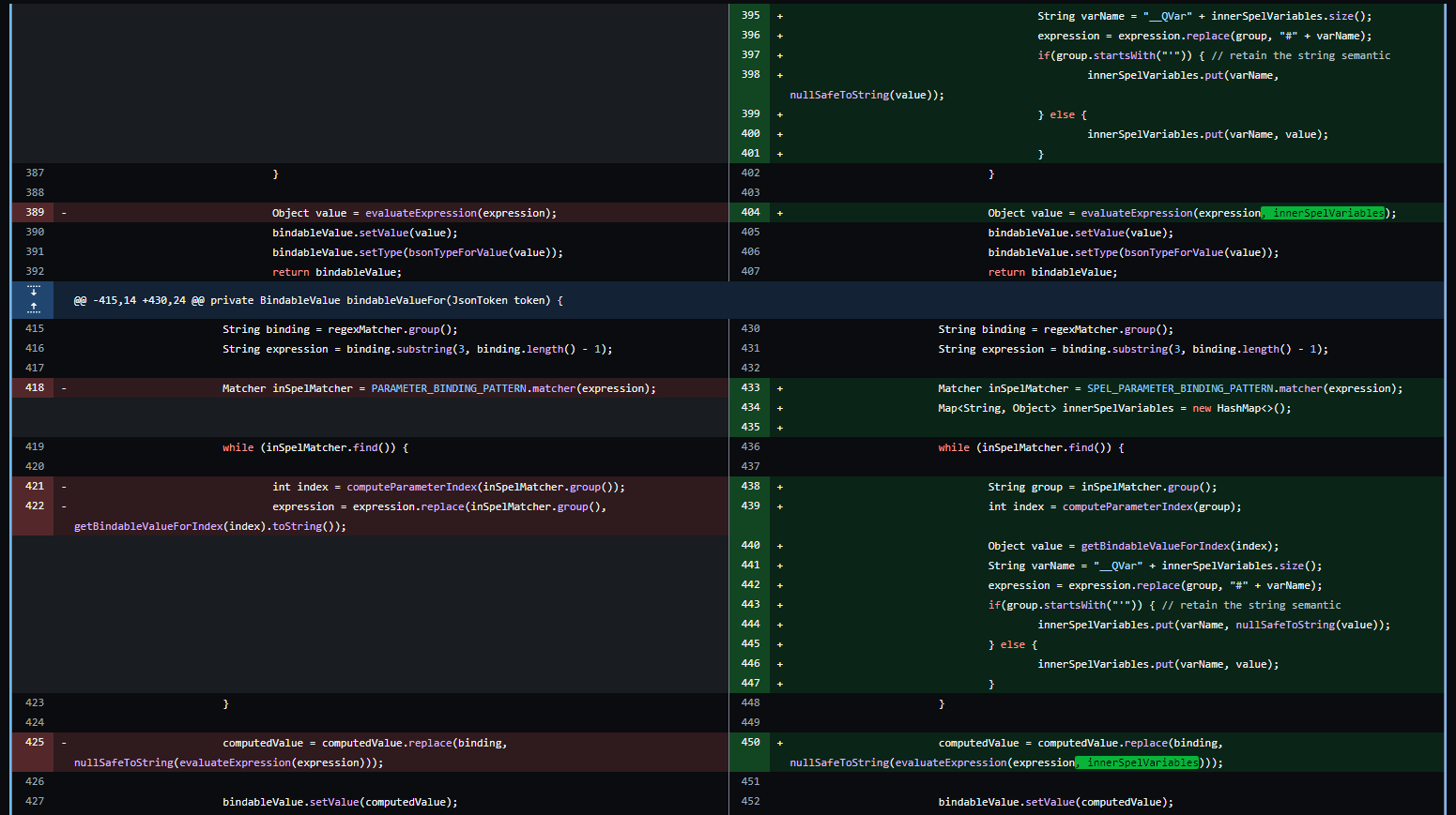 CVE-2022-22980 - Spring Data MongoDB remote code execution.