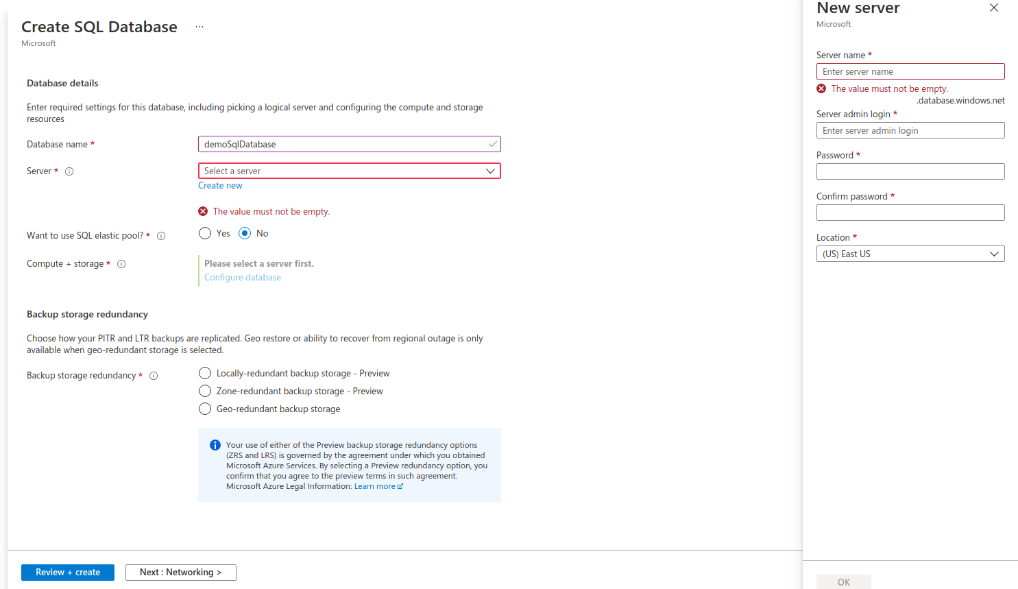 Tạo một Azure SQL Database cơ bản bằng portal trên Azure - AI Design ...