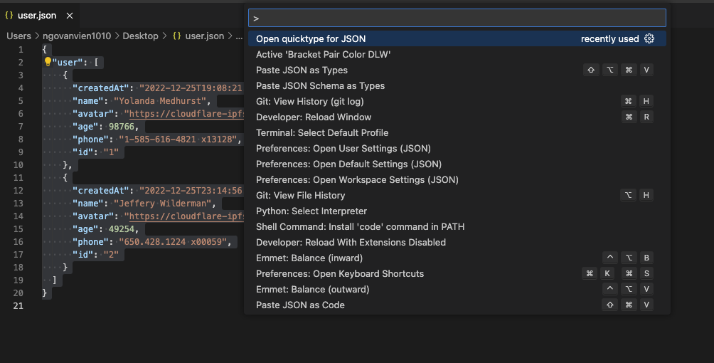 Chuyển Type từ JSON sau khi Fetch API