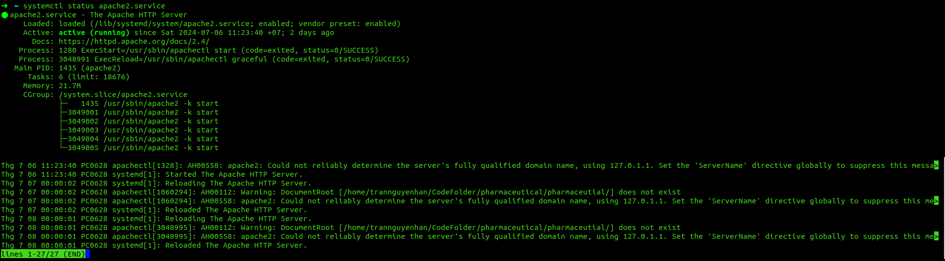 Start, Stop & Restart Services trên Linux