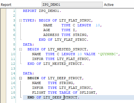 STRUCTURE và TABLE trong SAP ABAP