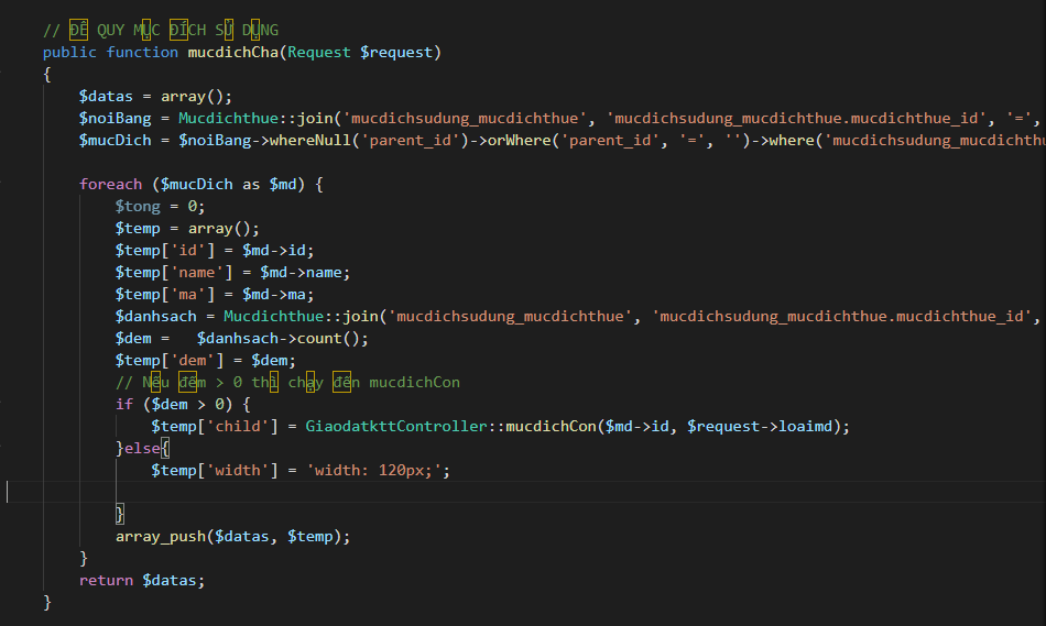 Đệ quy trong laravel - Viblo