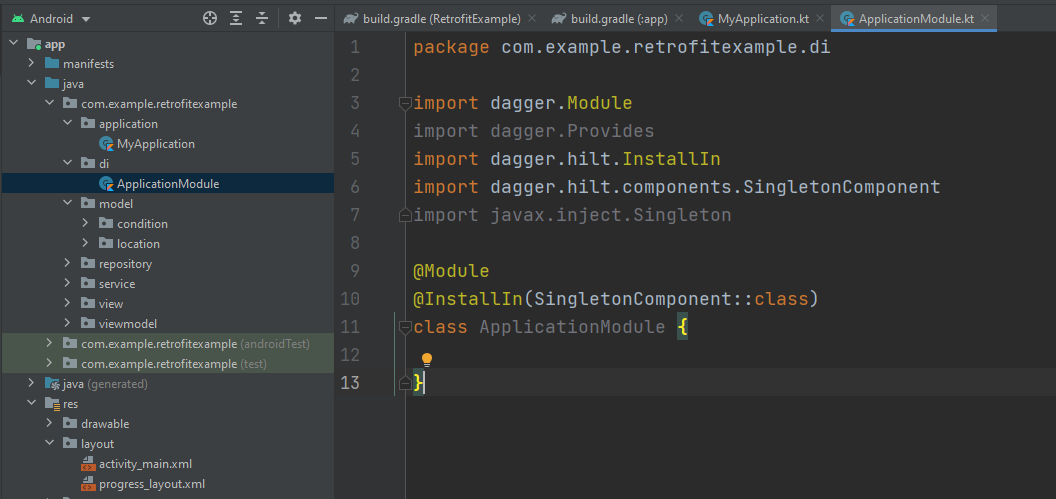 Gọi Weather API với Retrofit2 và Coroutines - Phần 3: Hilt