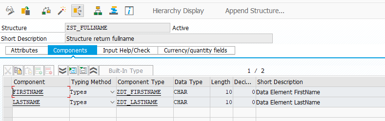 STRUCTURE và TABLE trong SAP ABAP