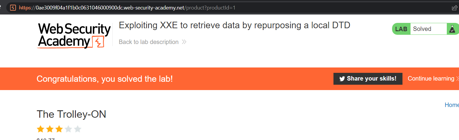 XXE injection vulnerabilities - Lỗ hổng XML (Phần 5)