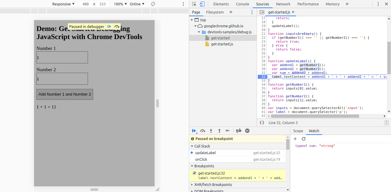 Learn How To Debug JavaScript with Chrome DevTools