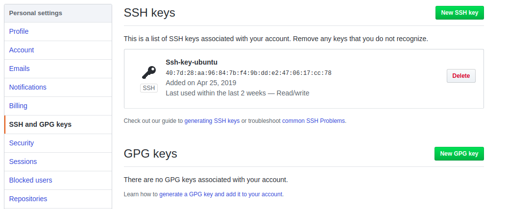 Cấu hình SSH Key cho Github