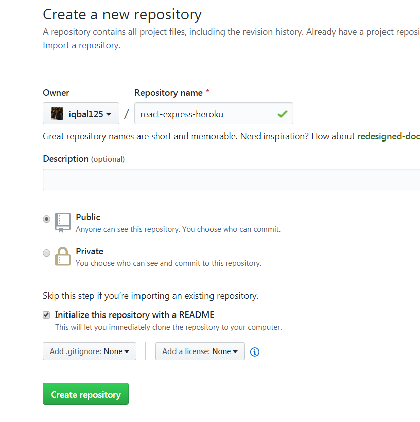 Hướng dẫn deploy một React + Node app lên Heroku bằng GUI