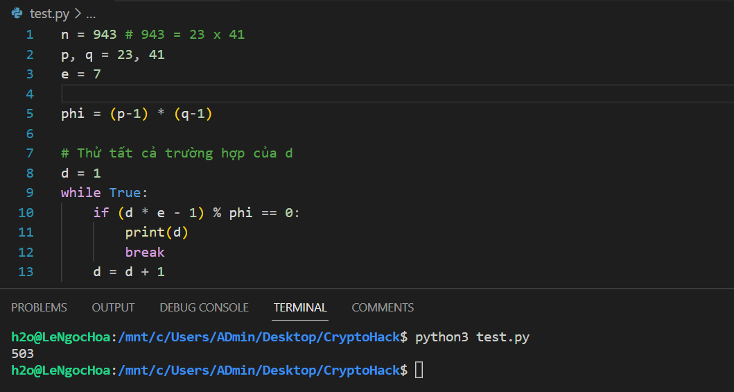 Mật mã RSA - phần 3