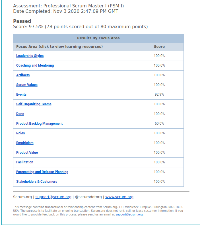 Mình đã pass chứng chỉ Professional Scrum Master 1(PSM1) thế nào