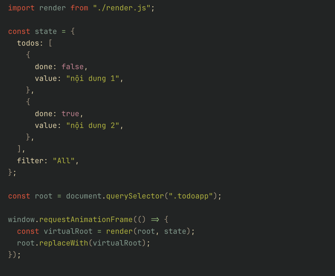 Series Web app không dùng framework: Bài 1 Pure JS client-side rendering