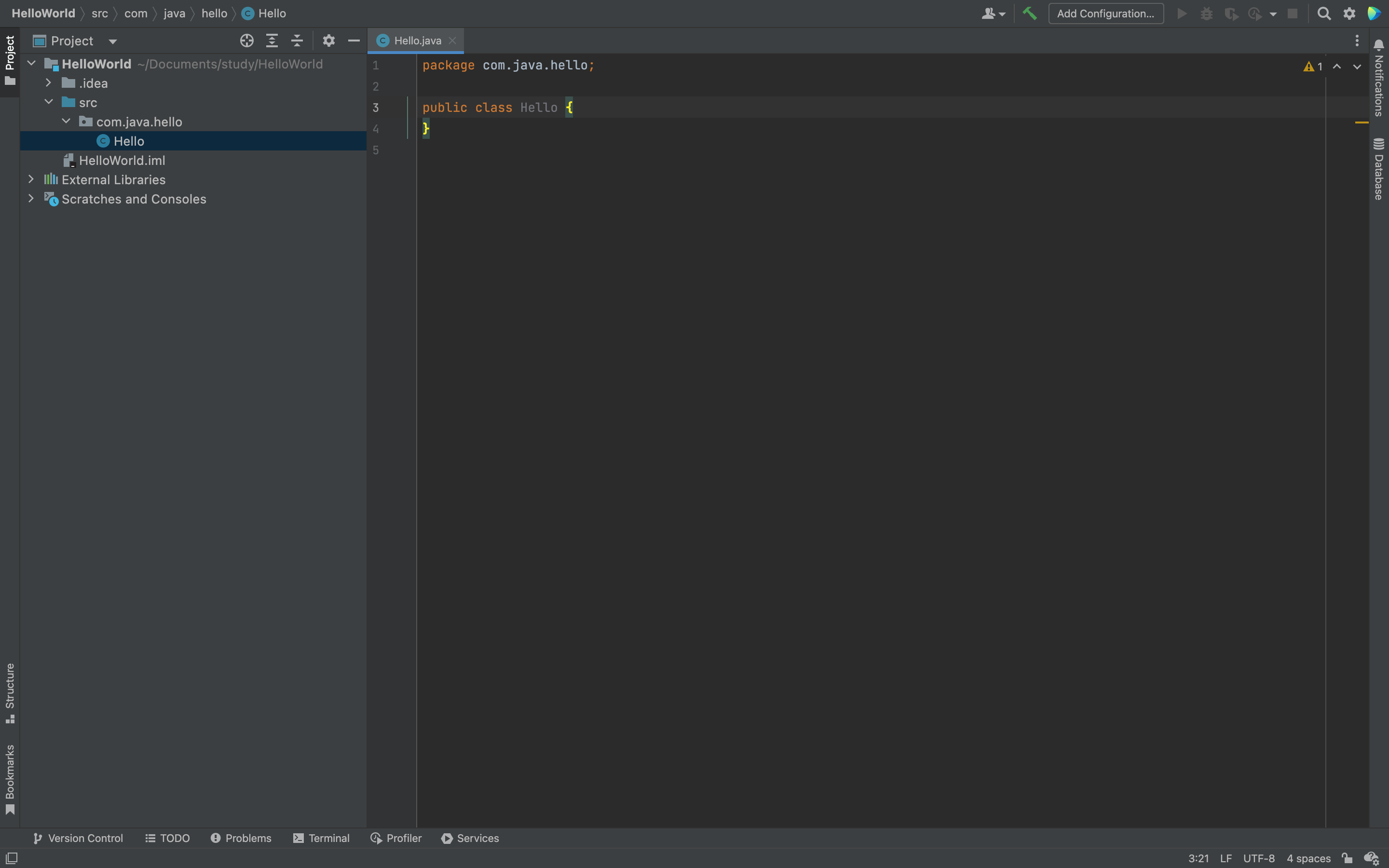 Chương trình Java đầu tiên HelloWorld