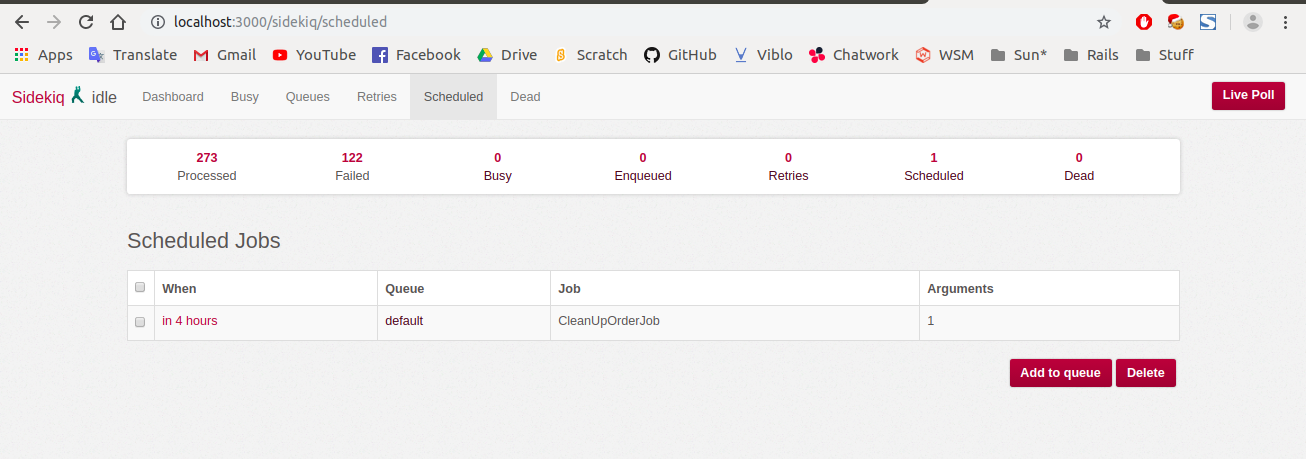 Rails Background Job with Sidekiq