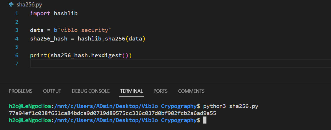 Hàm băm trong mật mã học - Hashing in cryptography