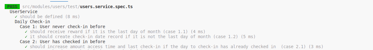 NestJS Coding Practice: tính năng check-in với TDD, Viblo - P2