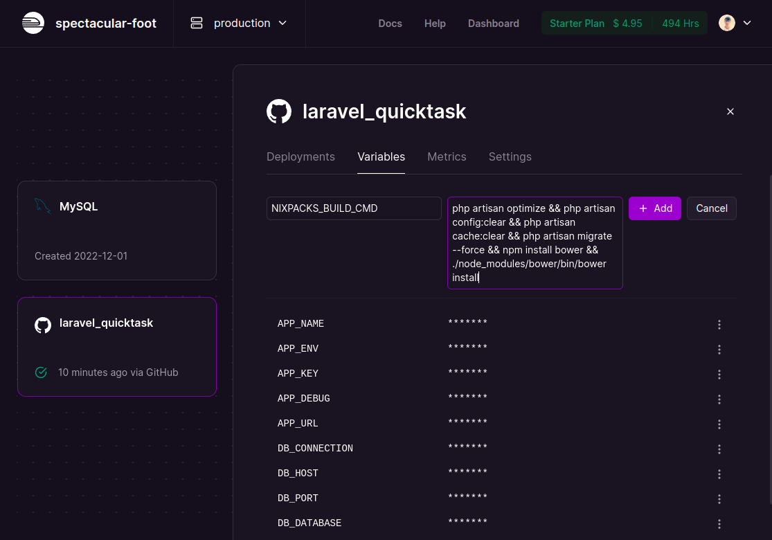 Deploy project Laravel trên Railway - Viblo