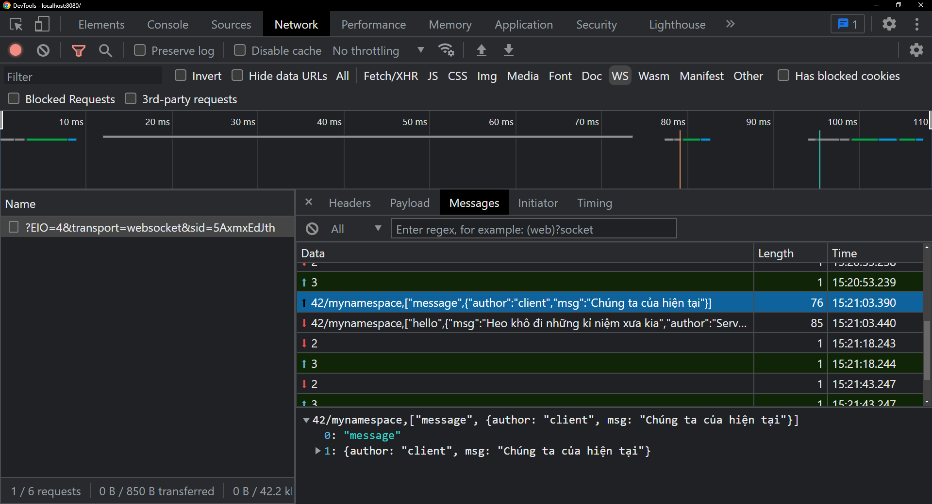 Setup project Spring boot 2.x + Socket.io Client 4.x